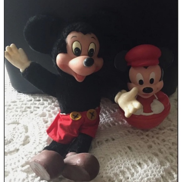 Applause | Toys | Mickey Mouse Pair Applause Stuffed Mickey Roly Poly ...
